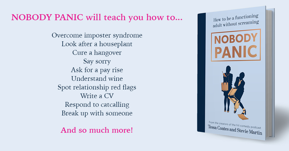 Nobody Panic by Tessa Coates & Stevie Martin | Hachette UK